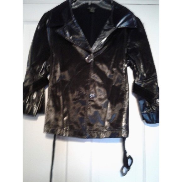 Cartise | Jackets & Coats | Ladies Cartise Jacket Black Taffeta Size 8 ...